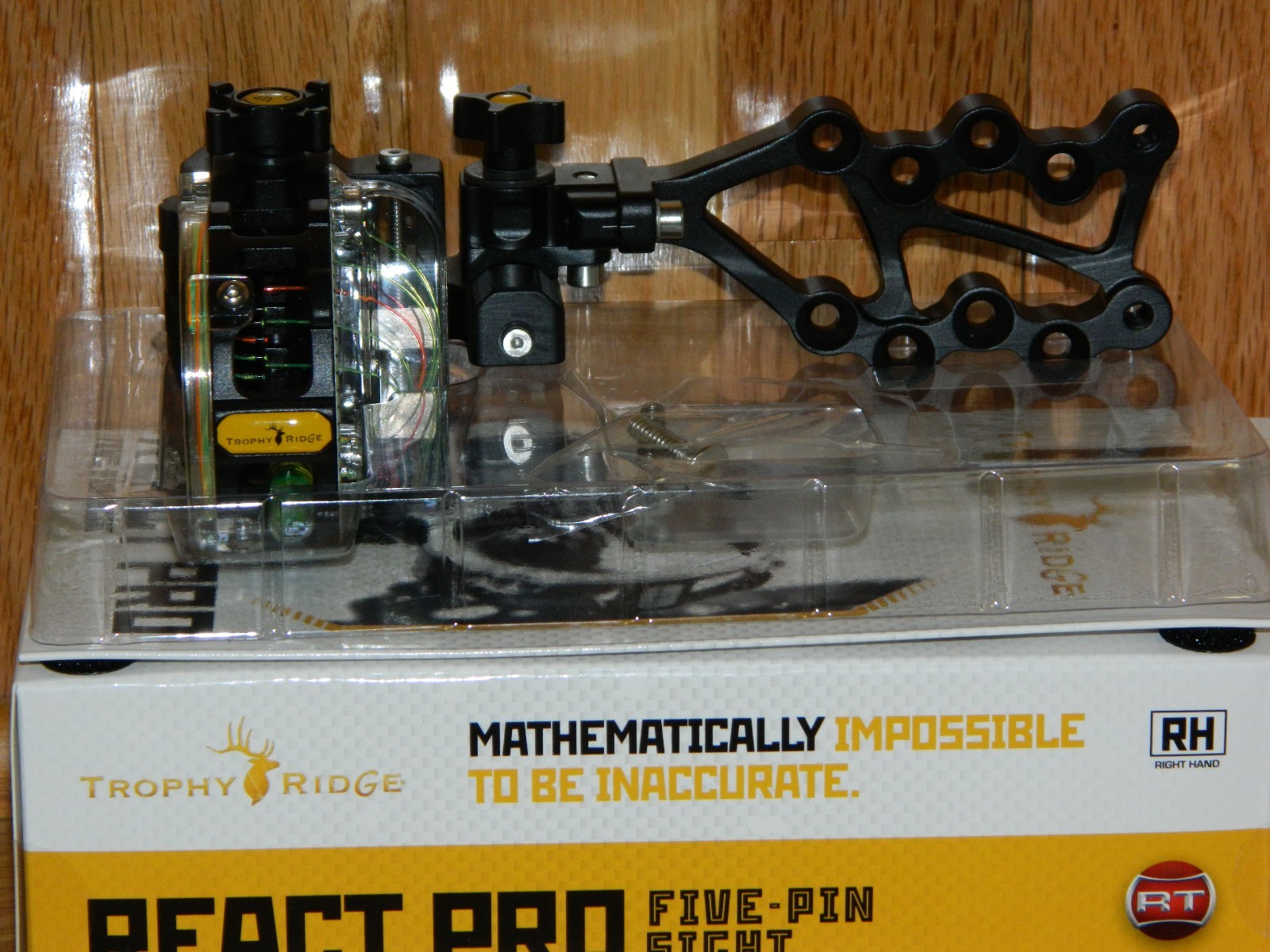 Brand New Trophy Ridge React PRO 5 Pin Bow Sight- Black -Right Handed ...