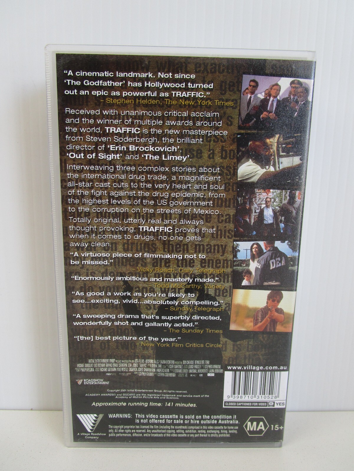 Traffic, Michael Douglas, VHS Tape, Vintage Video, Movie, MA15+ 2000 ...