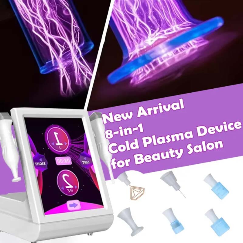 8-in-1 Cold Plasma Skin Lifting Hot and Cold Plasma Machine for Beauty ...