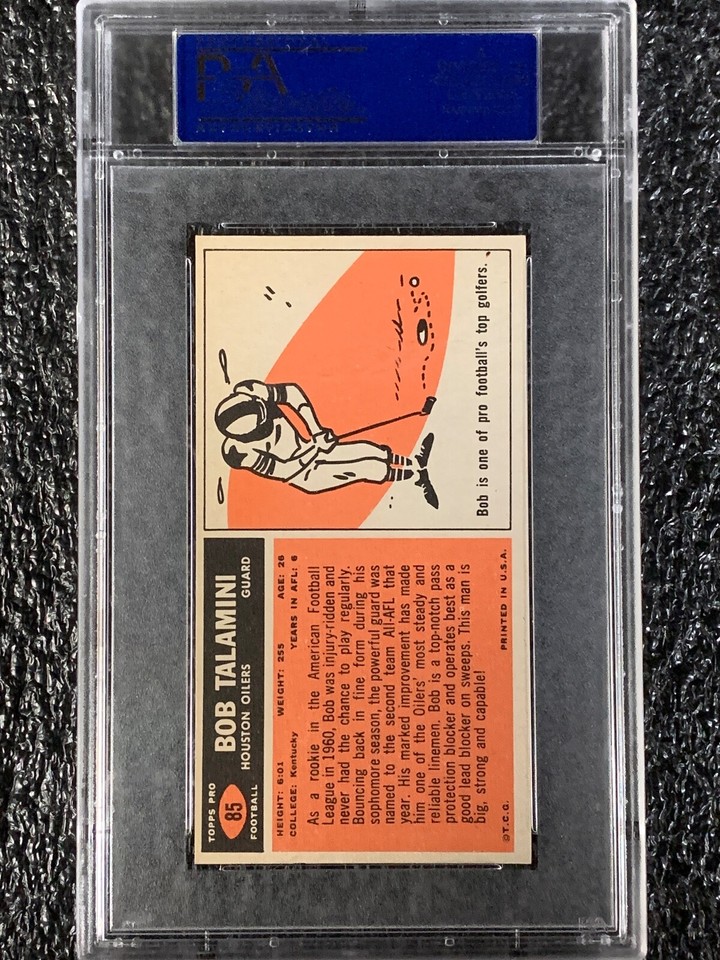 1965 Topps Football #85 Bob Talamini PSA 8 | eBay