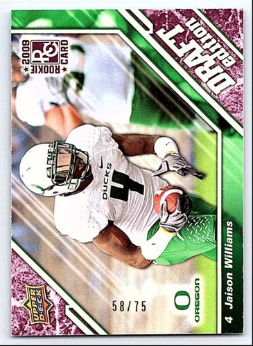 2009 Upper Deck Draft Edition Burgundy 75 Jaison Williams 29 58/75 | eBay