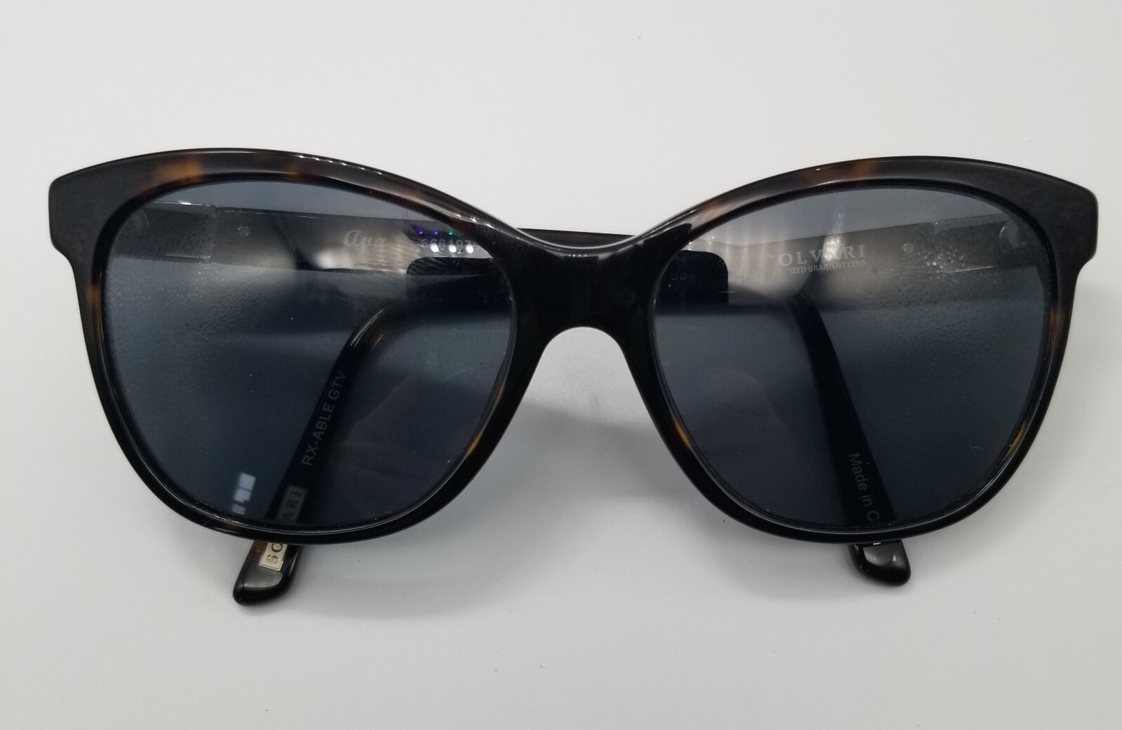 Solvari Tortoise Oversized Cat Eye Glasses Ava With Swarovski Crystals ...