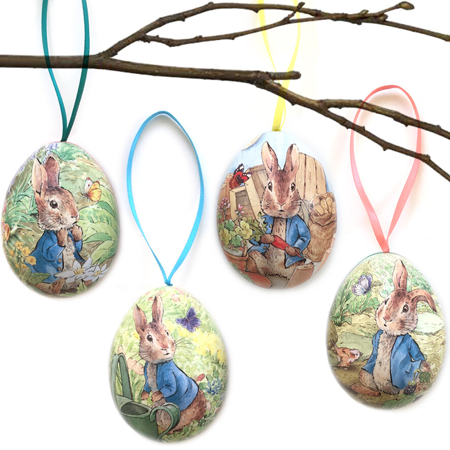 PETER RABBIT TIN BOX Home Accessory Storage Easter Egg Kids Birthday ...