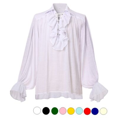Renaissance Men's Shirt Medieval Gothic Shirt Poet Pirate Vampire ...