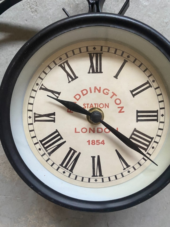 Station Clock Double Sided London Paddington 1854 Wall Clock | eBay