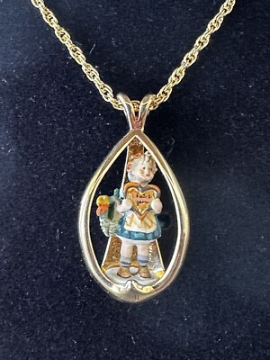 GOEBEL~ Collectors' Club ~Necklace ~1983~ Mini, ~Titled The "VALENTINE ...
