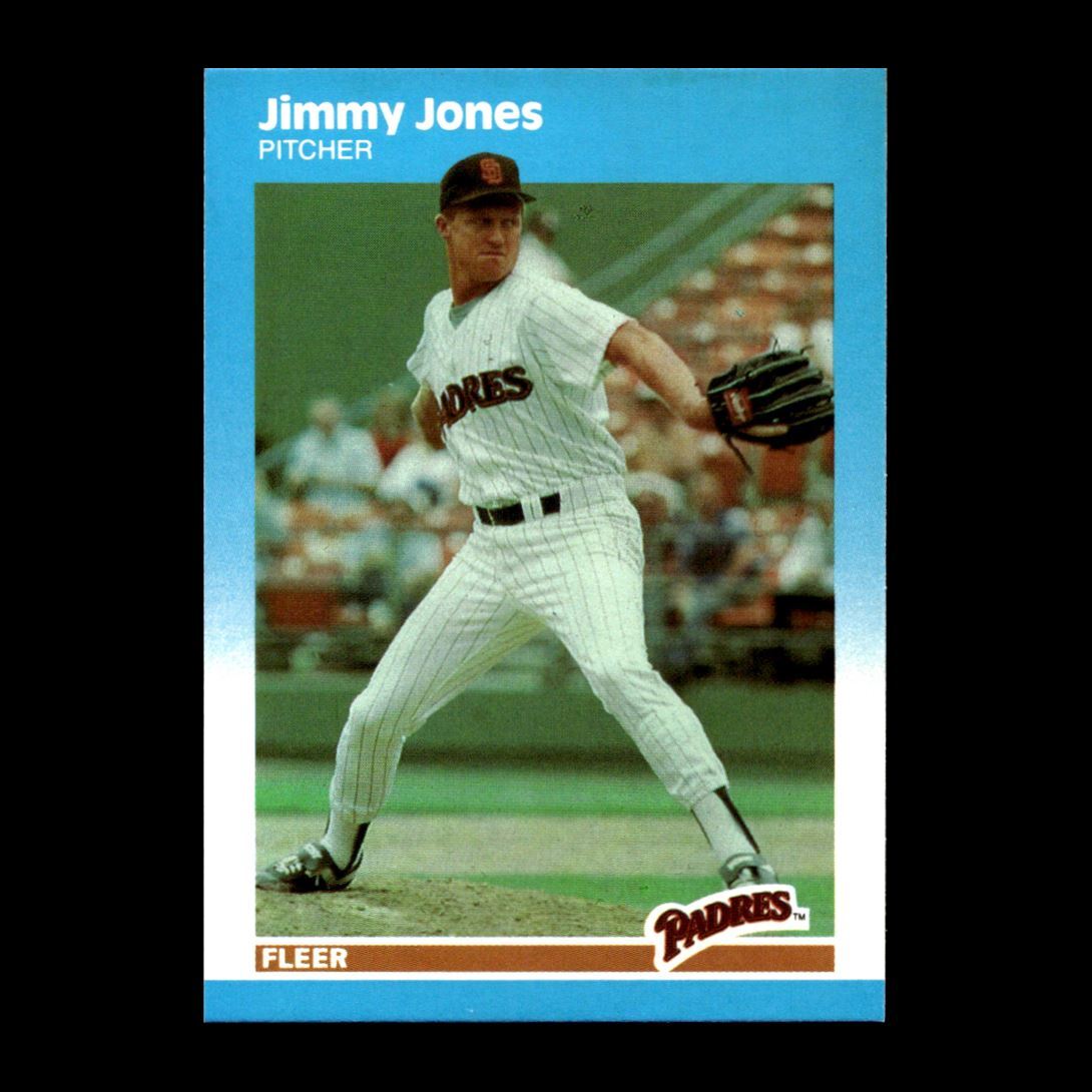 Jimmy Jones 1987 Fleer Update Rookie San Diego Padres #U-54 Nice R304 ...