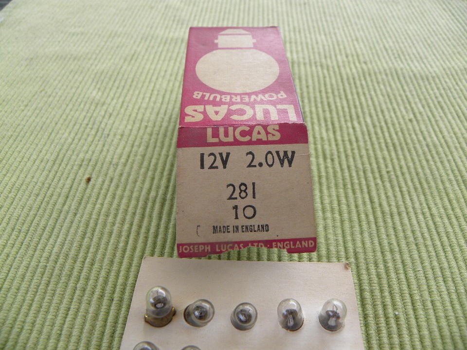 NOS Lot of 10 Genuine Lucas 281 warning Light fit to various BSA ...