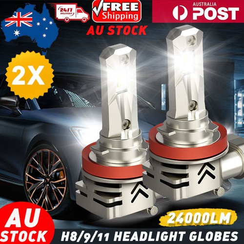 H11 H9 H8 LED Headlight Conversion Kit Low Beam Bulbs 6000K White ...