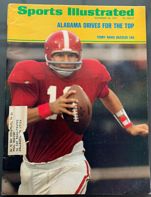 1972 TERRY DAVIS ALABAMA CRIMSON TIDE FOOTBALL SPORTS ILLUSTRATED ...