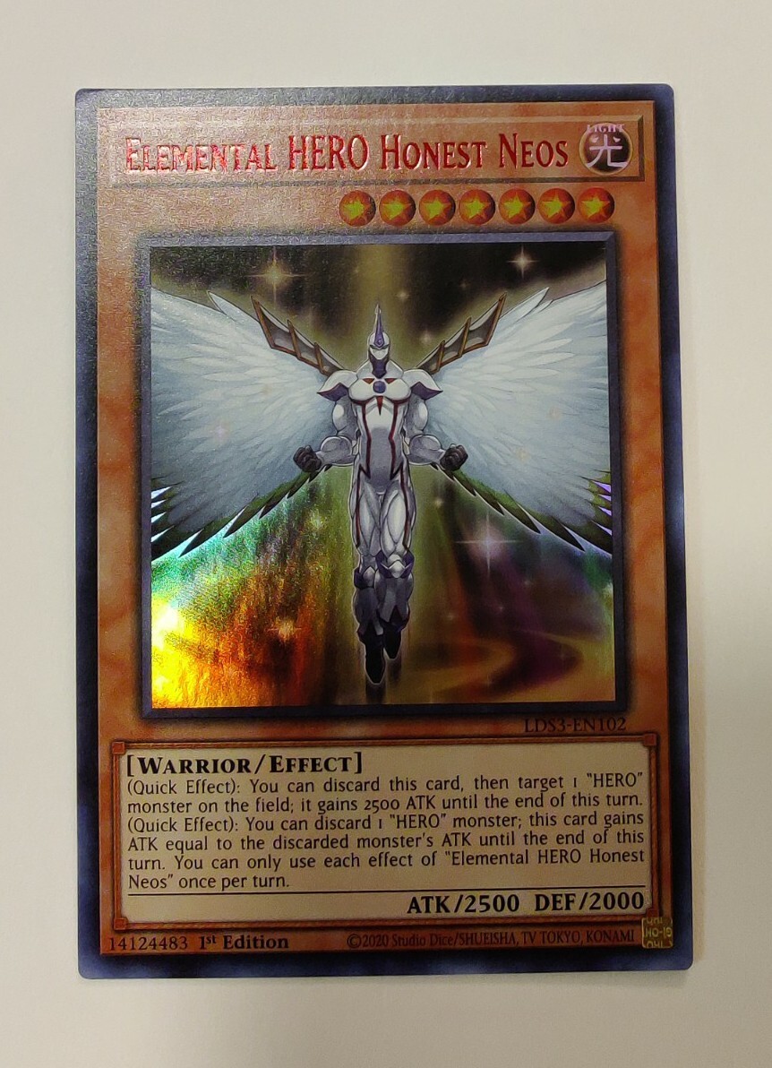 Elemental HERO Honest Neos LDS3-EN102 Ultra Rare (Red) 1st Ed M/NM | eBay