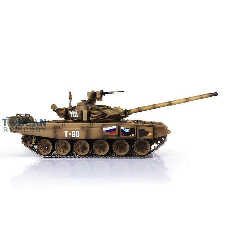 2.4G Henglong Russia T90 RTR RC Tank 7.0 1/16 Yellow Upgraded 3938 ...