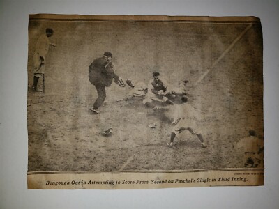 Benny Bengough Ben Paschal 1928 World Series Game 2 Big Picture Panel ...