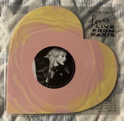 NEW Taylor Swift LOVER Live From Paris Heart Shaped Vinyl Swirl Set ...