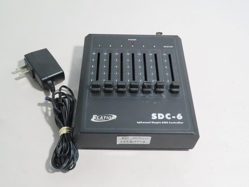 ELATION SDC-6 6 CHANNEL DMX CONTROLLER WITH POWER SUPPLY | eBay