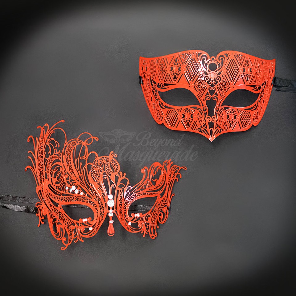 Couples Masquerade Mask, His & Hers Set, Masquerade Ball Mask Couple | eBay