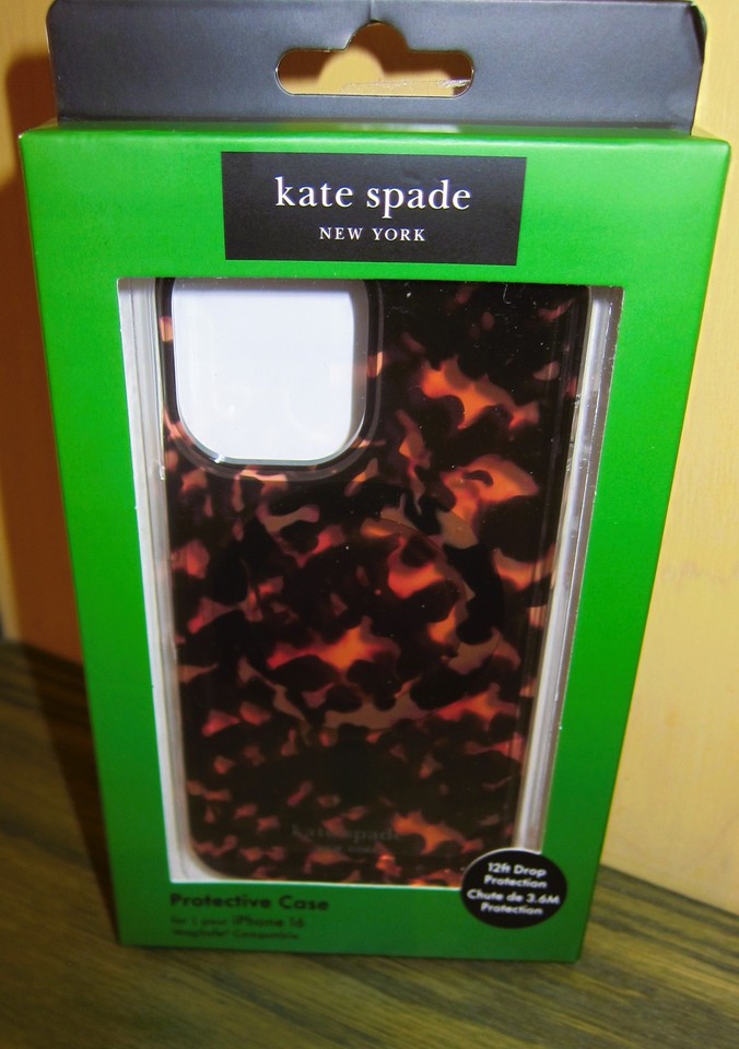 Kate Spade Protective CASE iPhone 16e /15/ 14/13 Transparent Tortoise ...