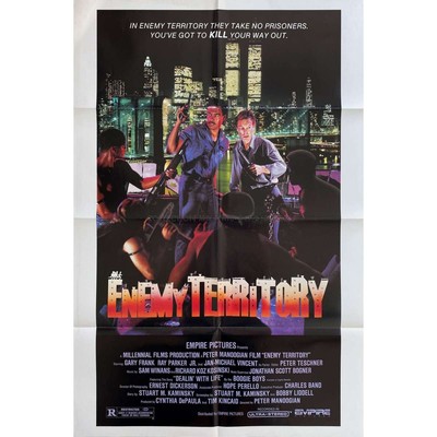 ENEMY TERRITORY Movie Poster - 27x41 in. - 1987 - Empire Pictures, Ray ...