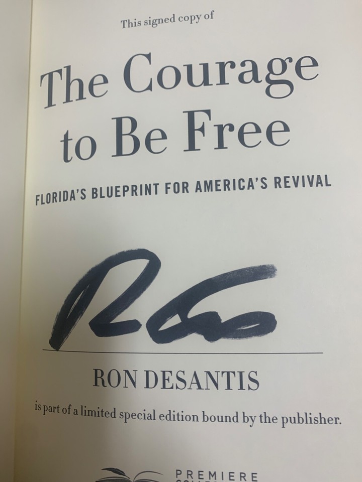 Ron DeSantis Signed Numbered Deluxe Collector Set The Courage to Be ...