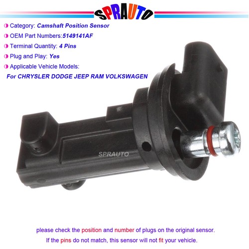 Engine Camshaft Position Sensor For Jeep Cherokee Chrysler Dodge Ram ...