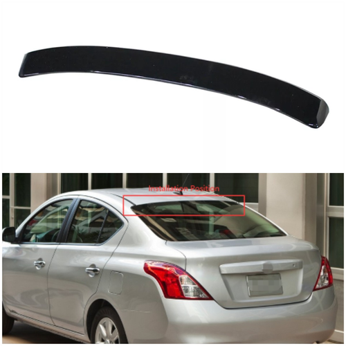 Rear Roof Spoiler Wing Glossy Black for 2012-2019 Nissan Versa Sedan 4 ...