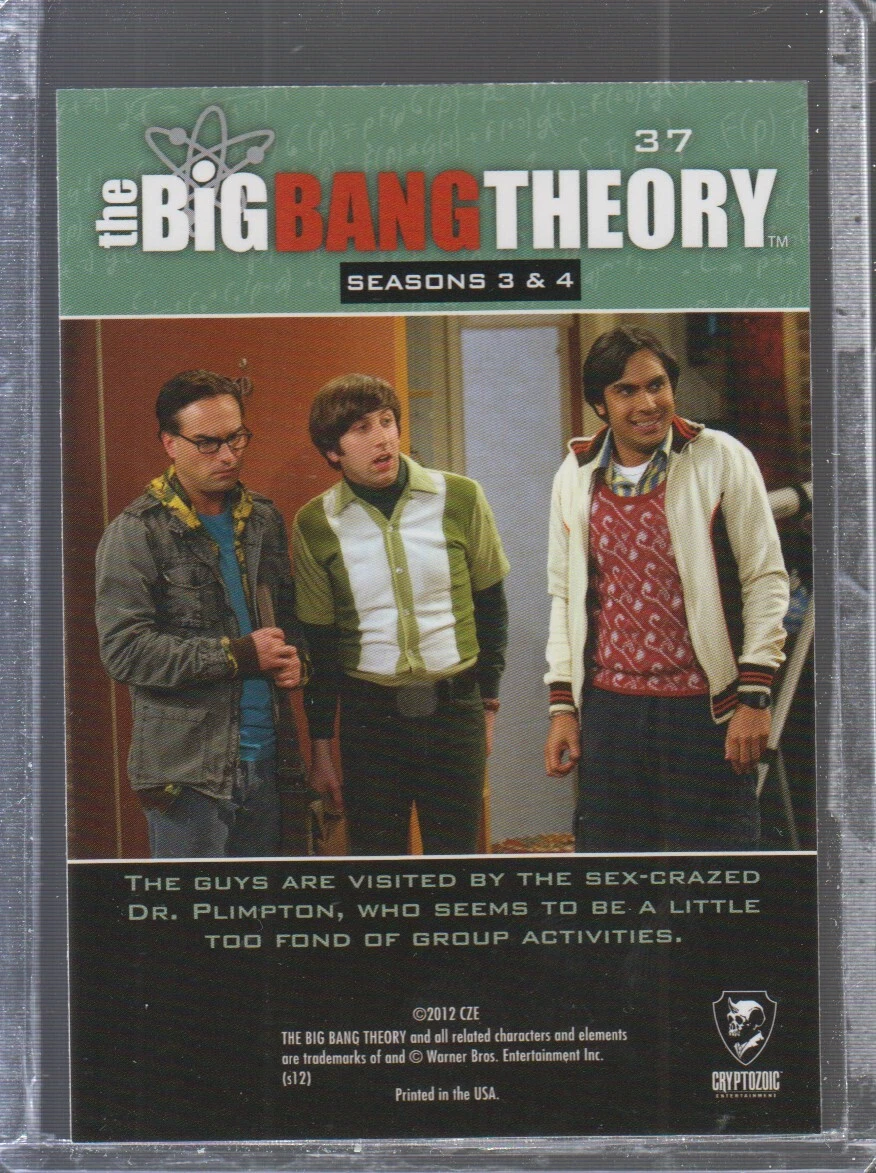 Plimpton Big Bang Theory Character