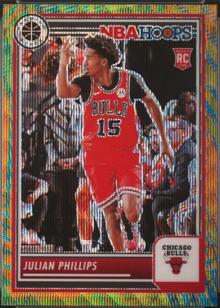 2023-24 Panini Nba Hoops Premium Stock - Julian Phillips #61 Multi Wave ...
