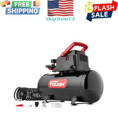 Hyper Tough Black 100 PSI Oil-free Portable Air Compressor 3 gal | eBay