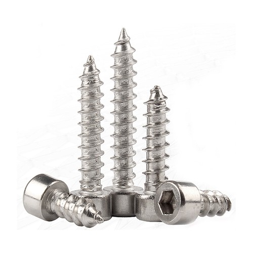 M3 / M3.5 304 Stainless Steel Socket Cap Hex Head Self Tapping Screws ...