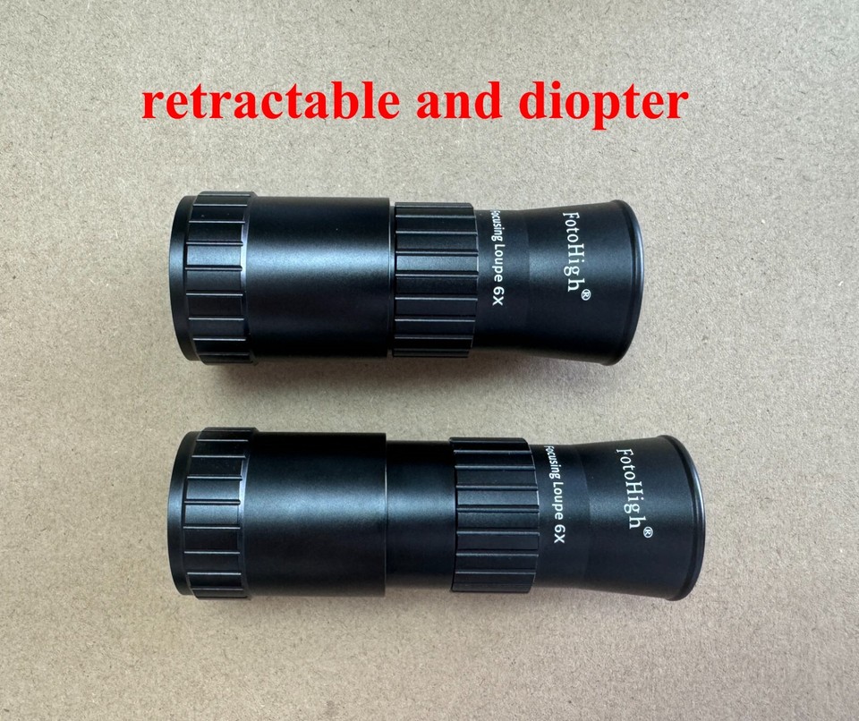 Retractable 6x Magnifier Focusing Loupe Lupe for Linhof Toyo Horseman ...