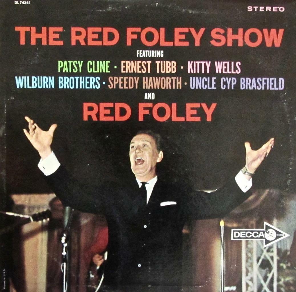RED FOLEY 8X10 B&W SIGNED AUTOGRAPH CARD W/LP ALBUM-THE RED FOLEY SHOW ...