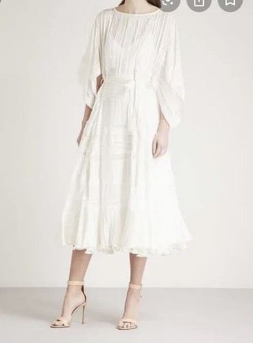 Zimmermann Whitewave Silk Dress - Size 3 - Great Condition | eBay