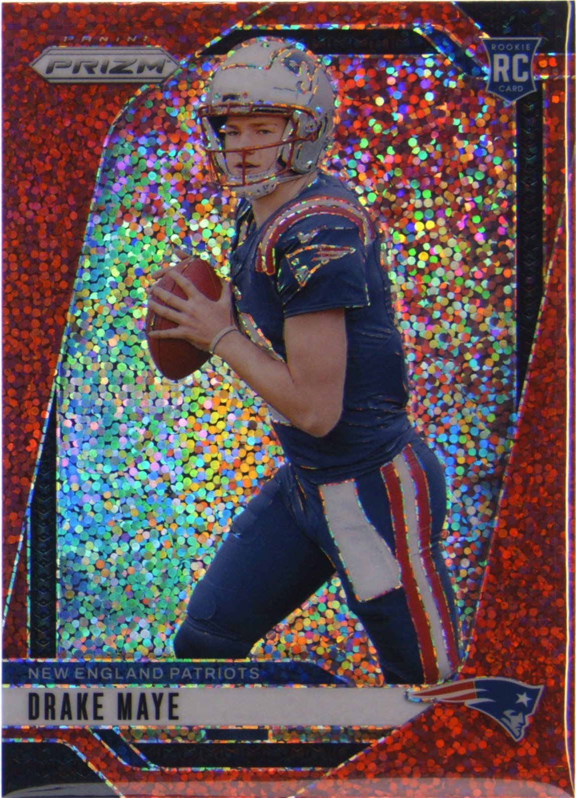 2024 Panini Prizm - Rookies Drake Maye #329 Red Sparkle Prizm (RC) for ...