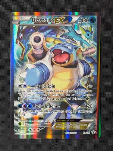 Blastoise EX XY122 JUMBO Black Star Promo Pokémon Card Full Art Holo ...