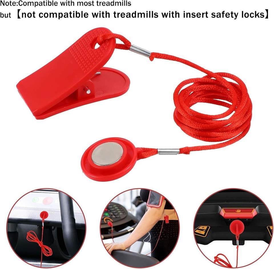2 Pcs Universal Treadmill Magnetic Safety Key, Switch... | eBay