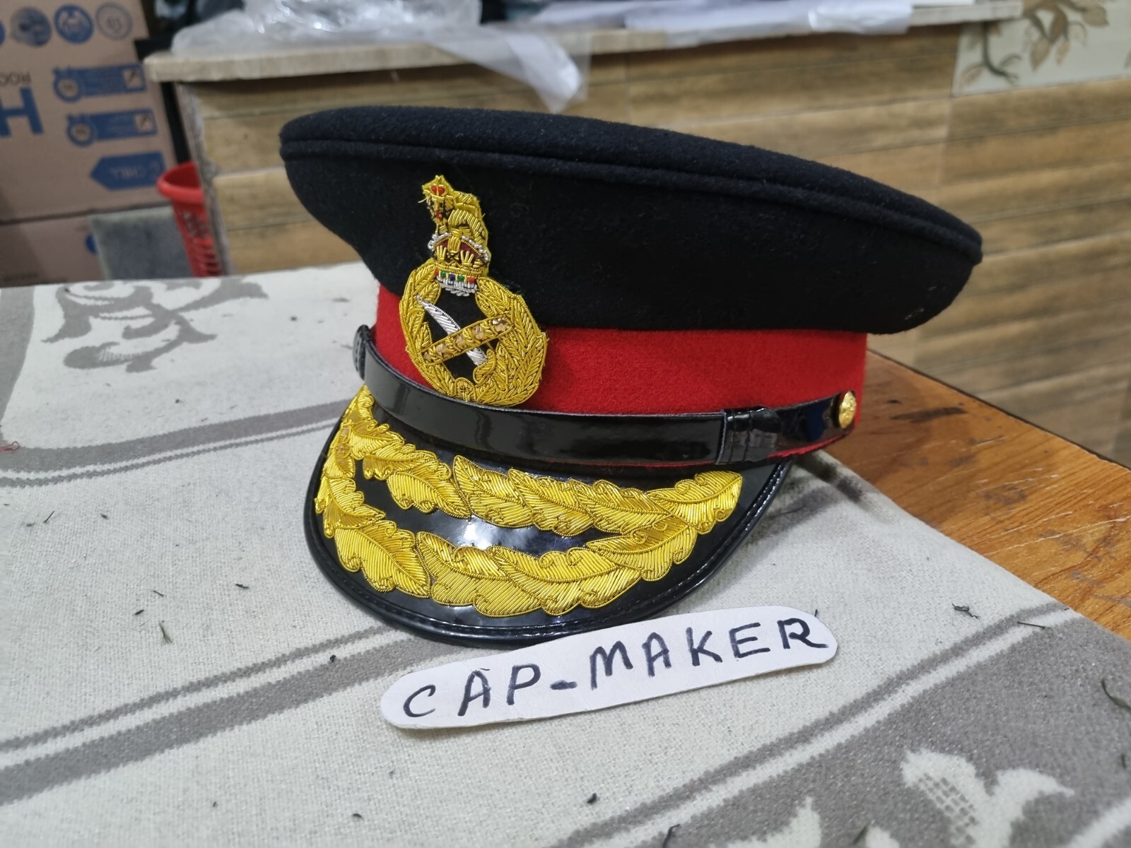 British Army General, Lieutenant General, Major General Peaked Cap ...