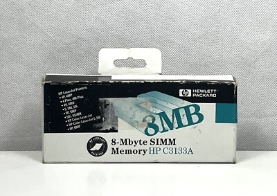 HP C3133A 8 Mbyte SIMM Memory for HP LaserJet Printers Genuine New | eBay