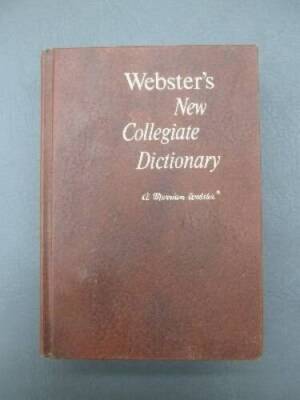 Websters New Collegiate Dictionary - Hardcover By Merriam-Webster ...