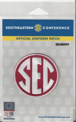 Oklahoma Sooners SEC Conference Jersey Patch Official Football Pkg Iron ...