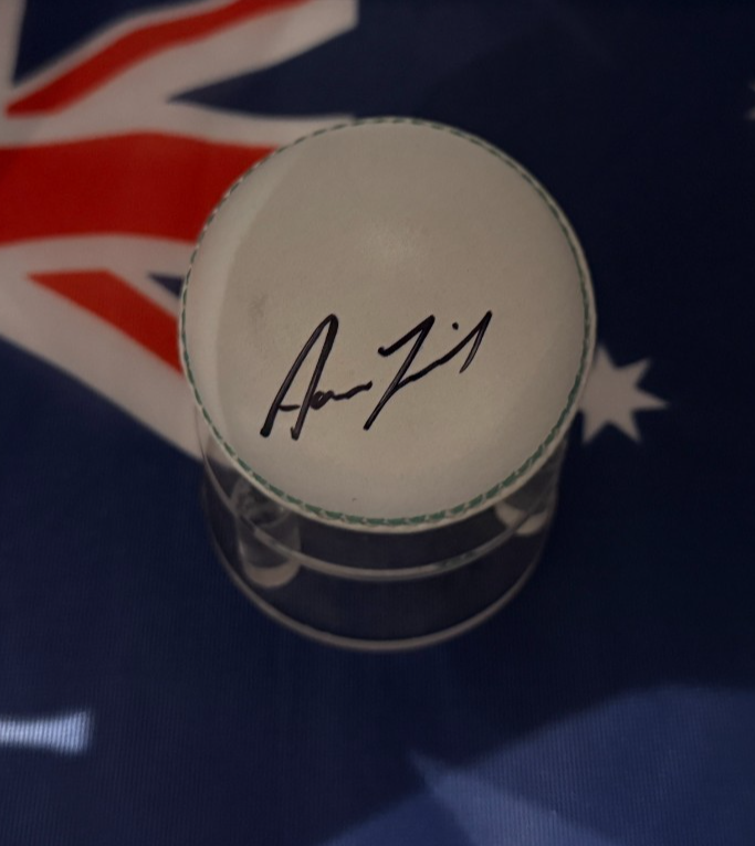 Aaron Finch (Australia) signed White 156g Cricket Ball -Australia ODI ...