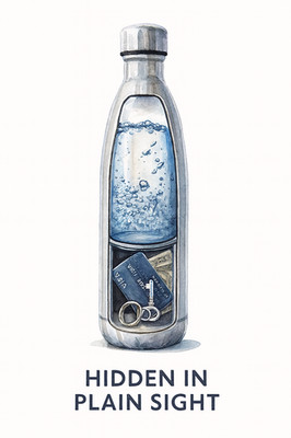 Hidden Compartment Real Steel Water Bottle – Secret Stash Safe ...