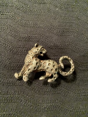 ~Vintage~ Leopard Pin In Sterling Silver | eBay
