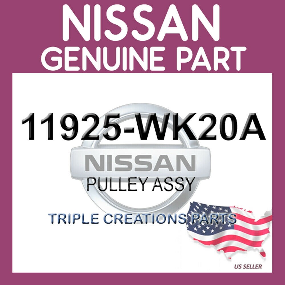 Genuine Nissan 11925-WK20A Pulley Assy 11925WK20A OEM | eBay