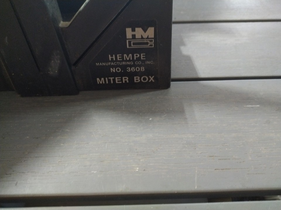 Hempe Miter Box #3608 with Miter Saw | eBay