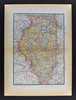 Entire US - 1884 Map Antique Map