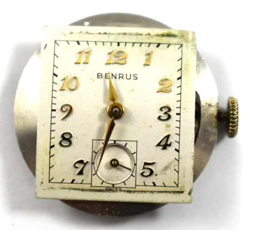 Vintage Benrus Manual WInd 17J Model BB4 Wrist Watch Movement lot.a3 | eBay