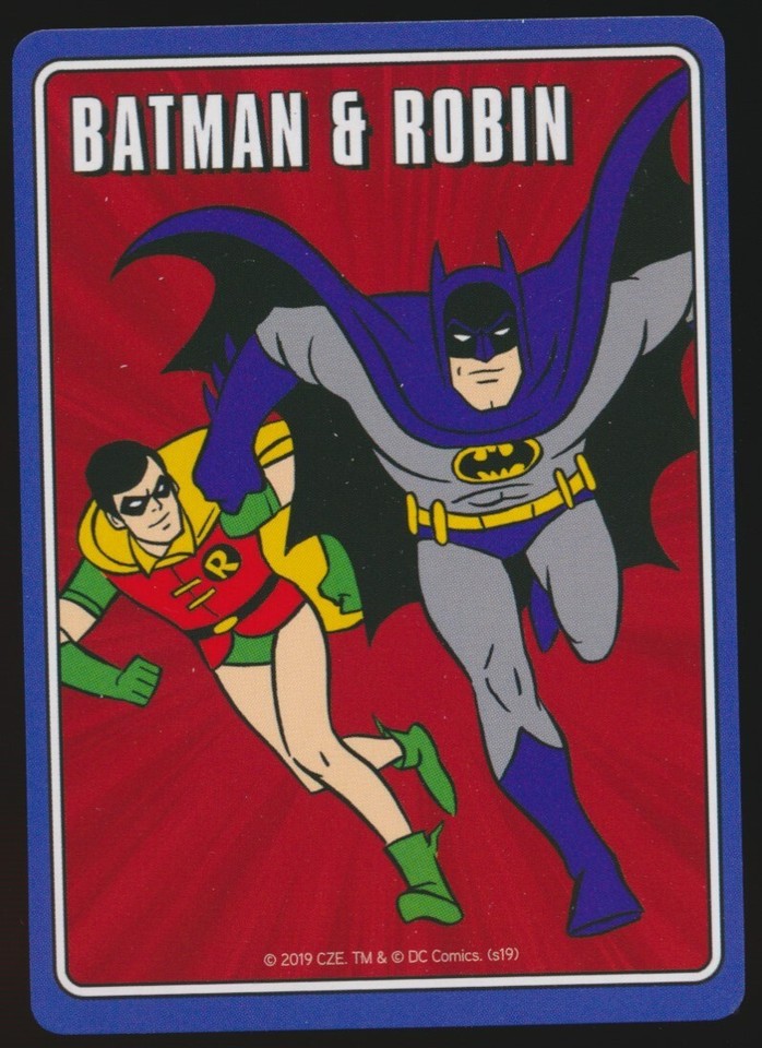 TEAMWORK DC Comics Challenge of the Superfriends Game card BATMAN ROBIN ...