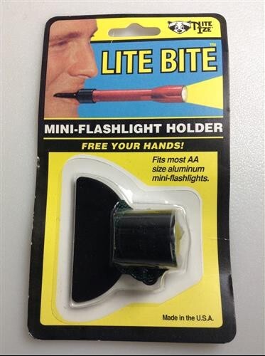 Nite Ize Lite Bite Mini Maglite AA Hands Free Holder Flashlight Torch ...
