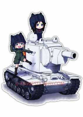 Girls und Panzer Anime JDM Car Window Decal Sticker 018 | eBay Australia