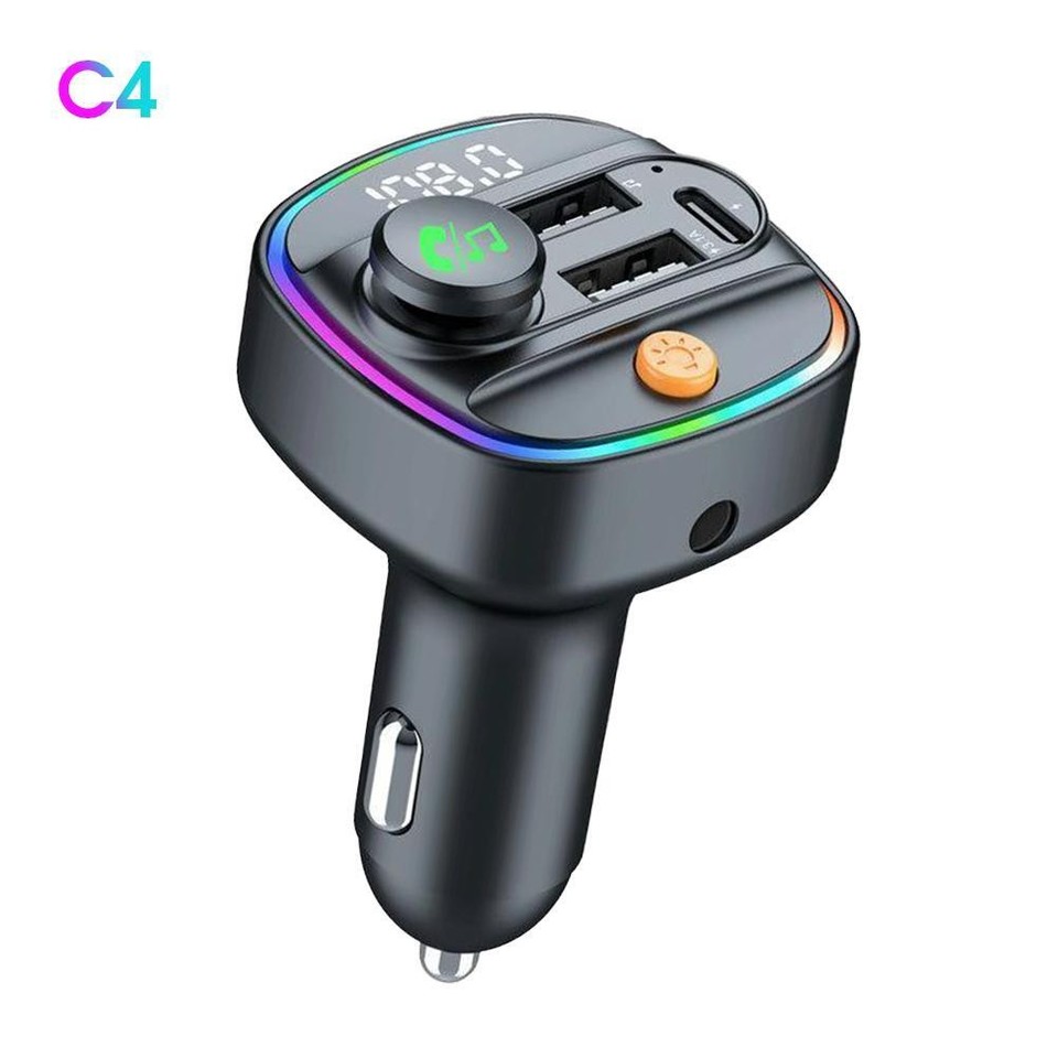 Car Bluetooth Player with Dual USB Charger and Colorful Atmosphere ...